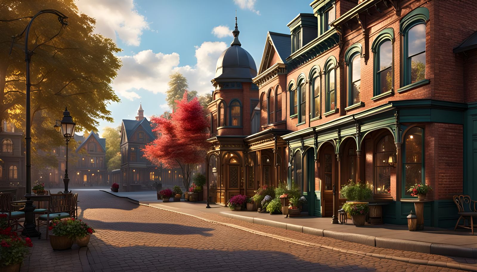Victorian Downtown - AI Generated Artwork - NightCafe Creator