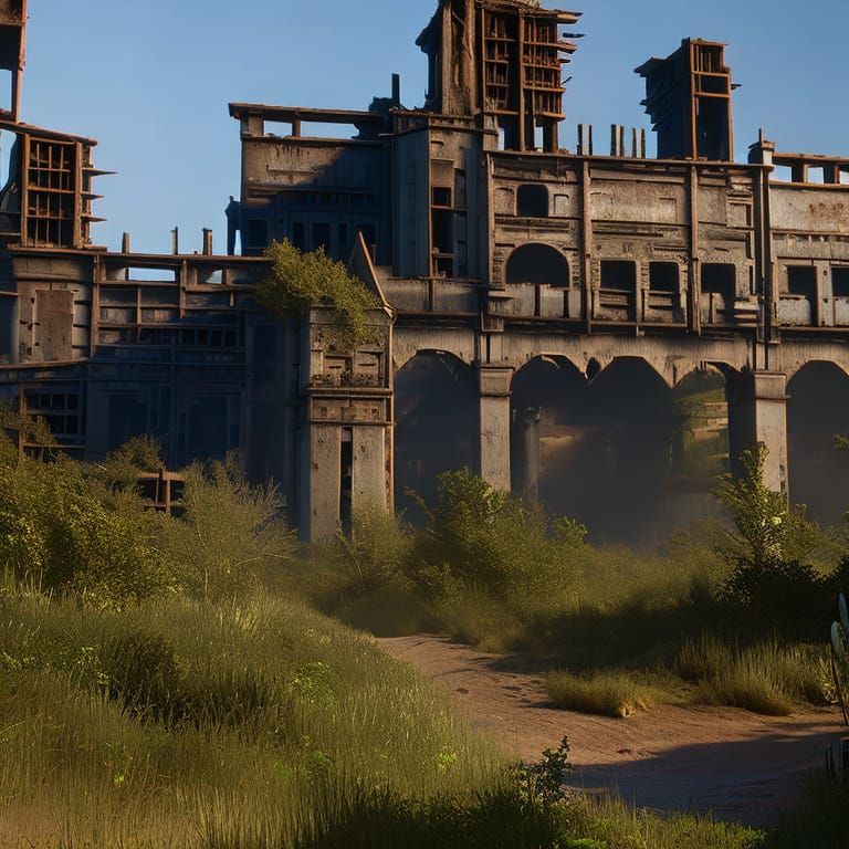 Post-Apocalyptic Austin, Texas - AI Generated Artwork - NightCafe Creator