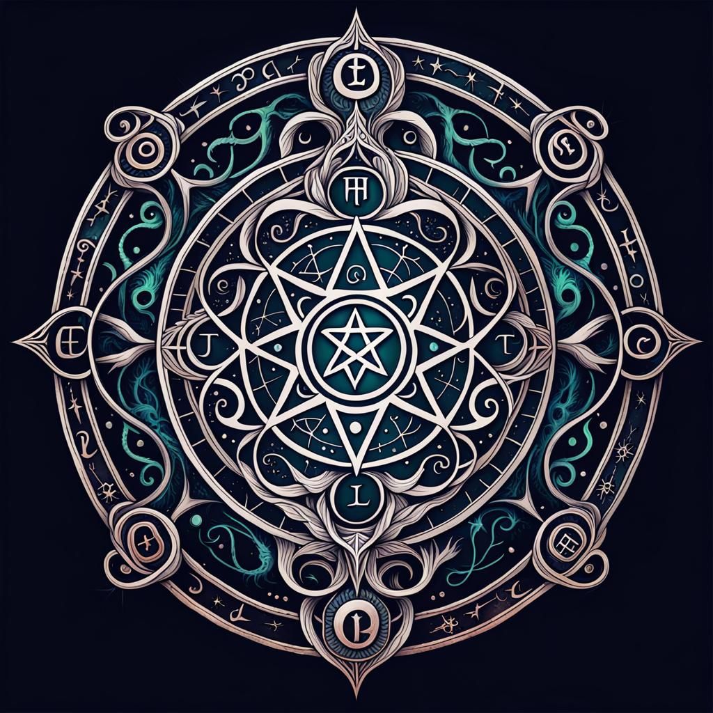 Beauty Sigil symbol design eldritch occult horror beautiful ethereal ...