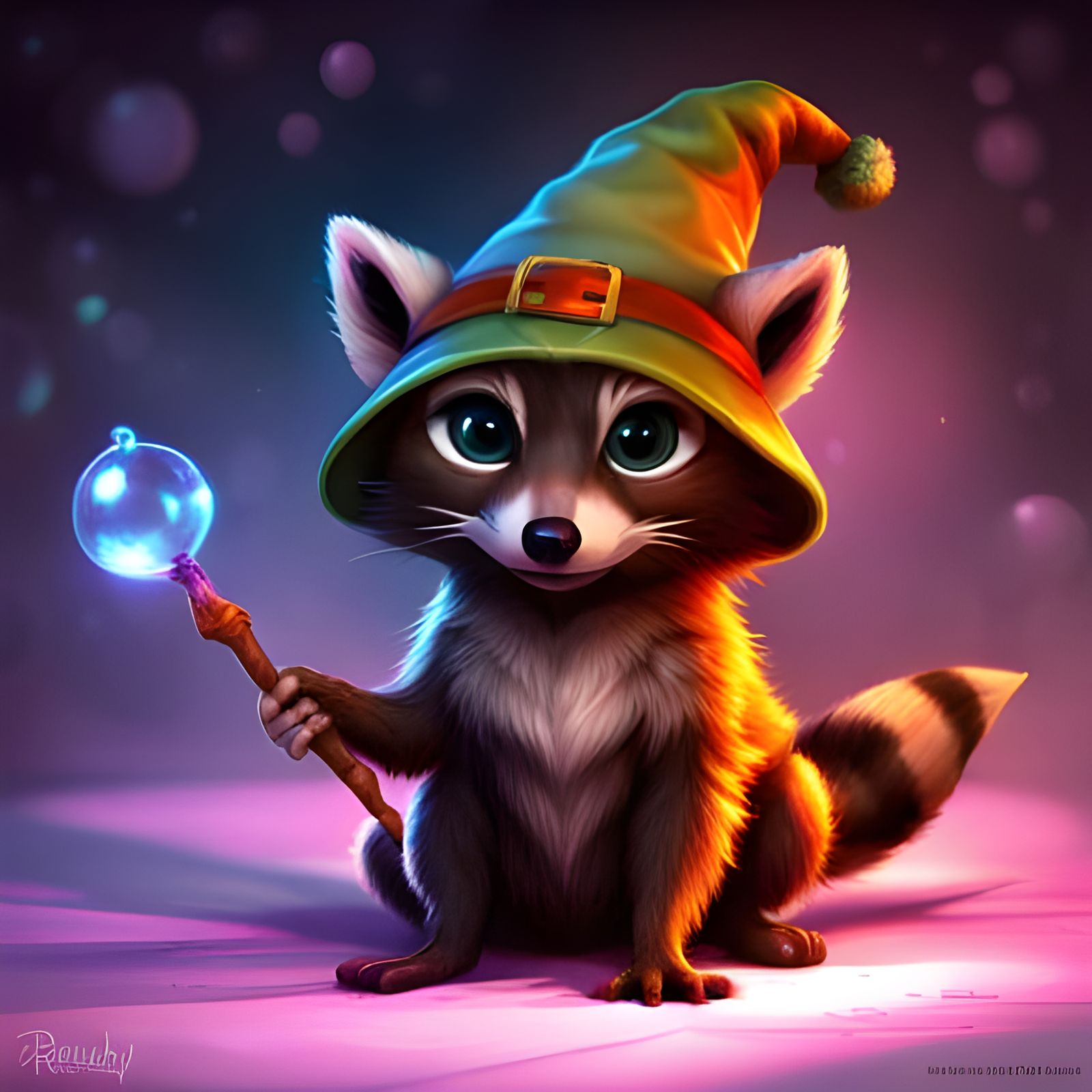 wizard baby Coon - AI Generated Artwork - NightCafe Creator