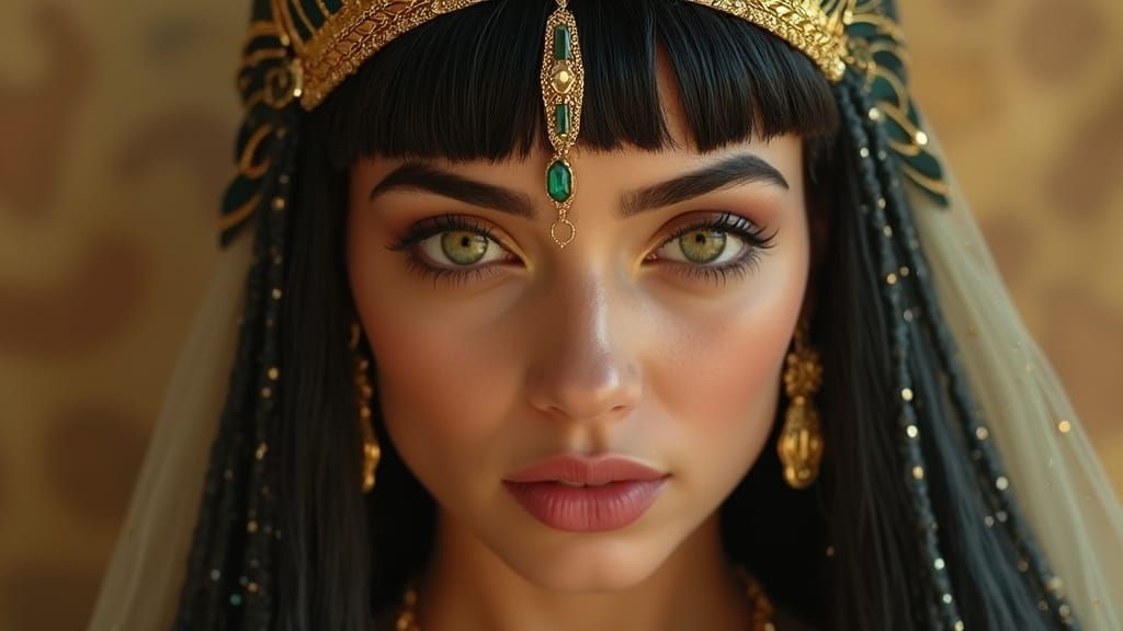 Egyptian Queen Cleopatra in Hyper-Realistic Portra... - AI Art