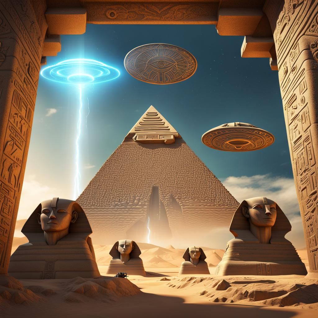 Ancient Astronauts Theory - AI Generated Artwork - NightCafe Creator