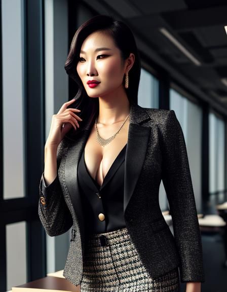 Office Lady - AI Generated Artwork - NightCafe Creator