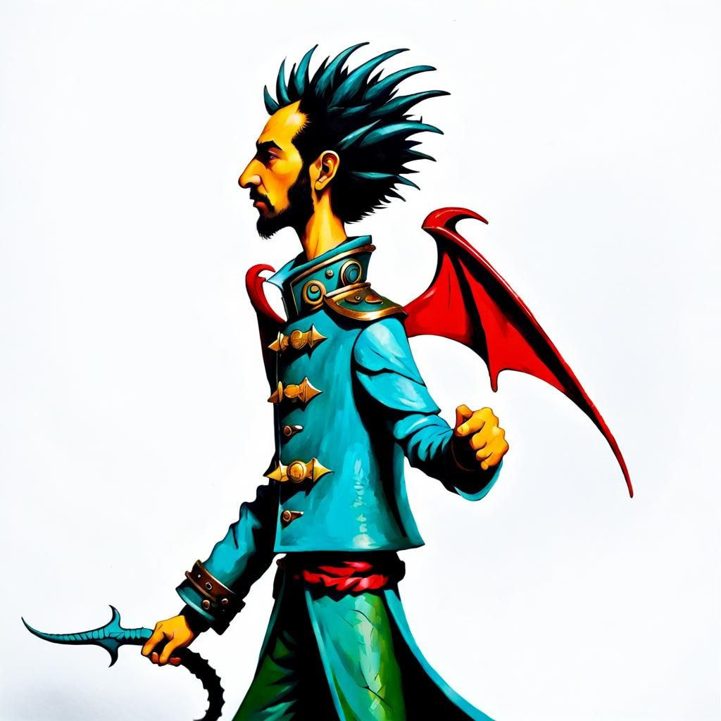 Turquoise Rebel, Warrior dragon - AI Generated Artwork - NightCafe Creator