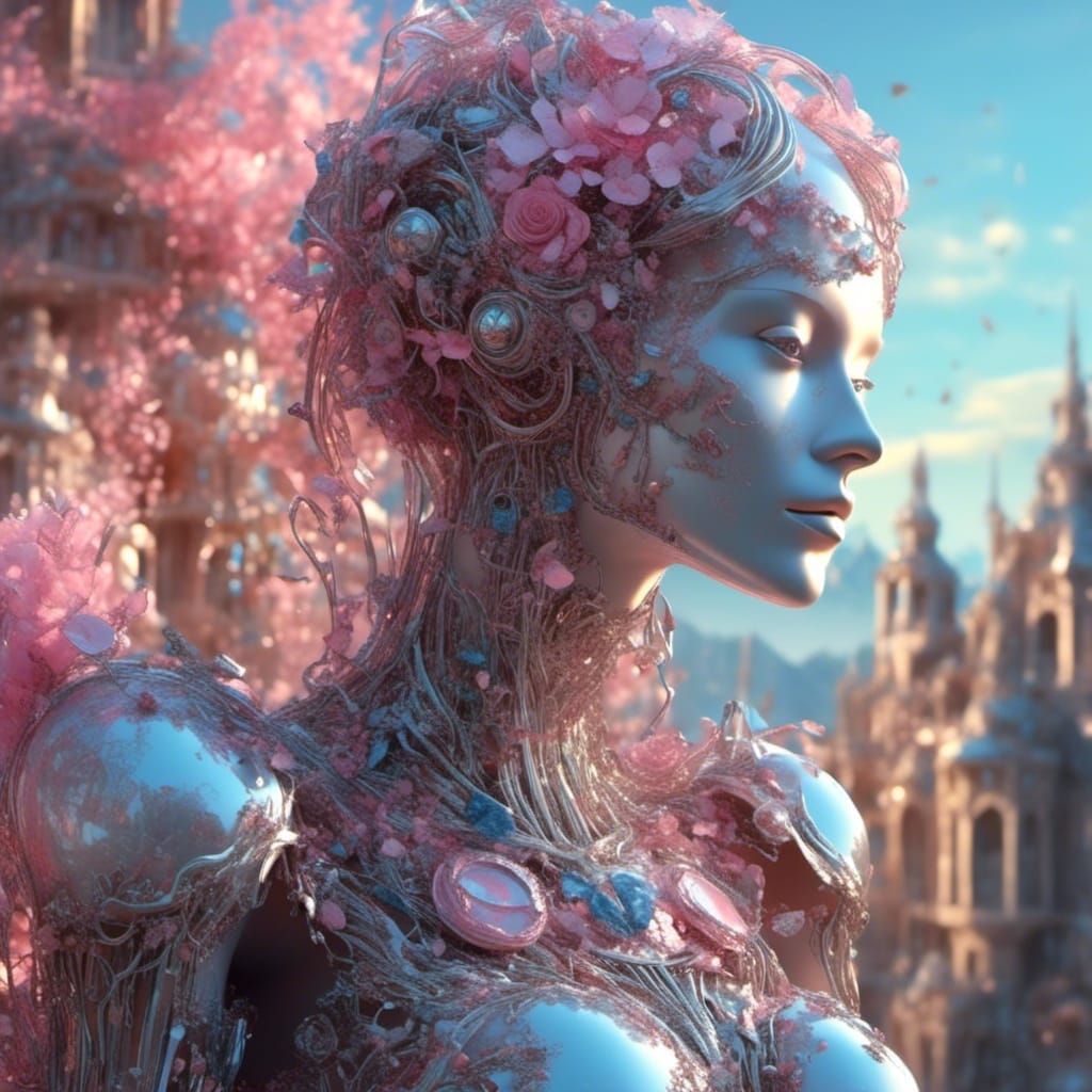 Android female, translucent wiring. - AI Generated Artwork - NightCafe ...