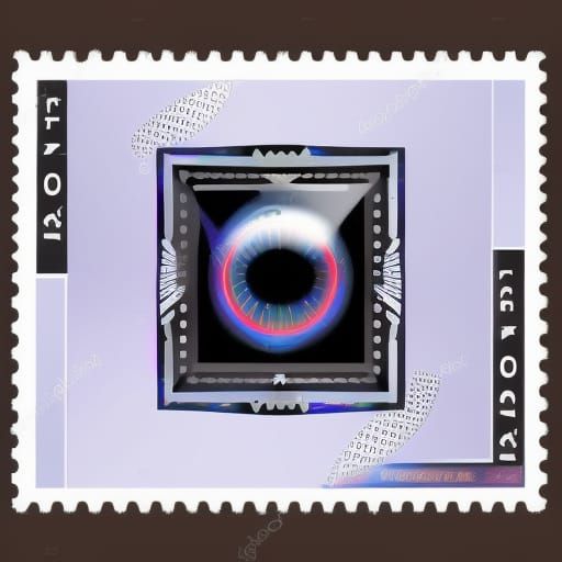 Postage Stamp of the Future - AI Generated Artwork - NightCafe Creator