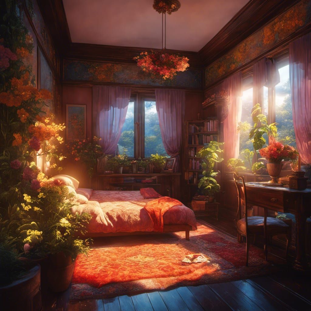 Cozy bedroom - AI Generated Artwork - NightCafe Creator
