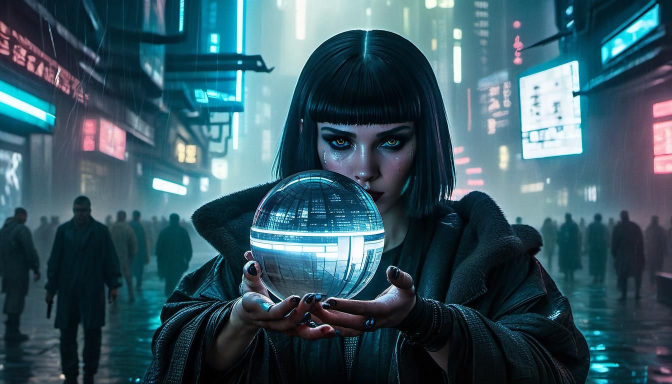 Cyberpunk witch - AI Generated Artwork - NightCafe Creator