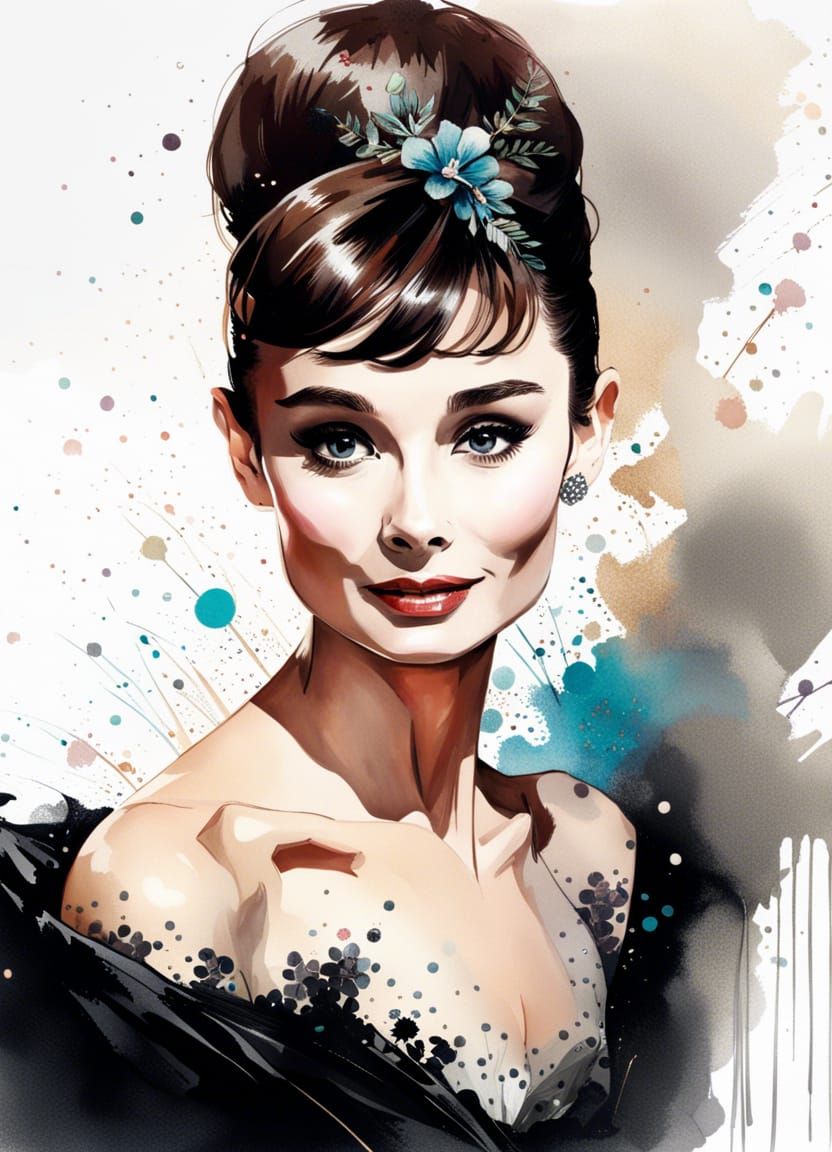 Audrey Hepburn : r/nightcafe