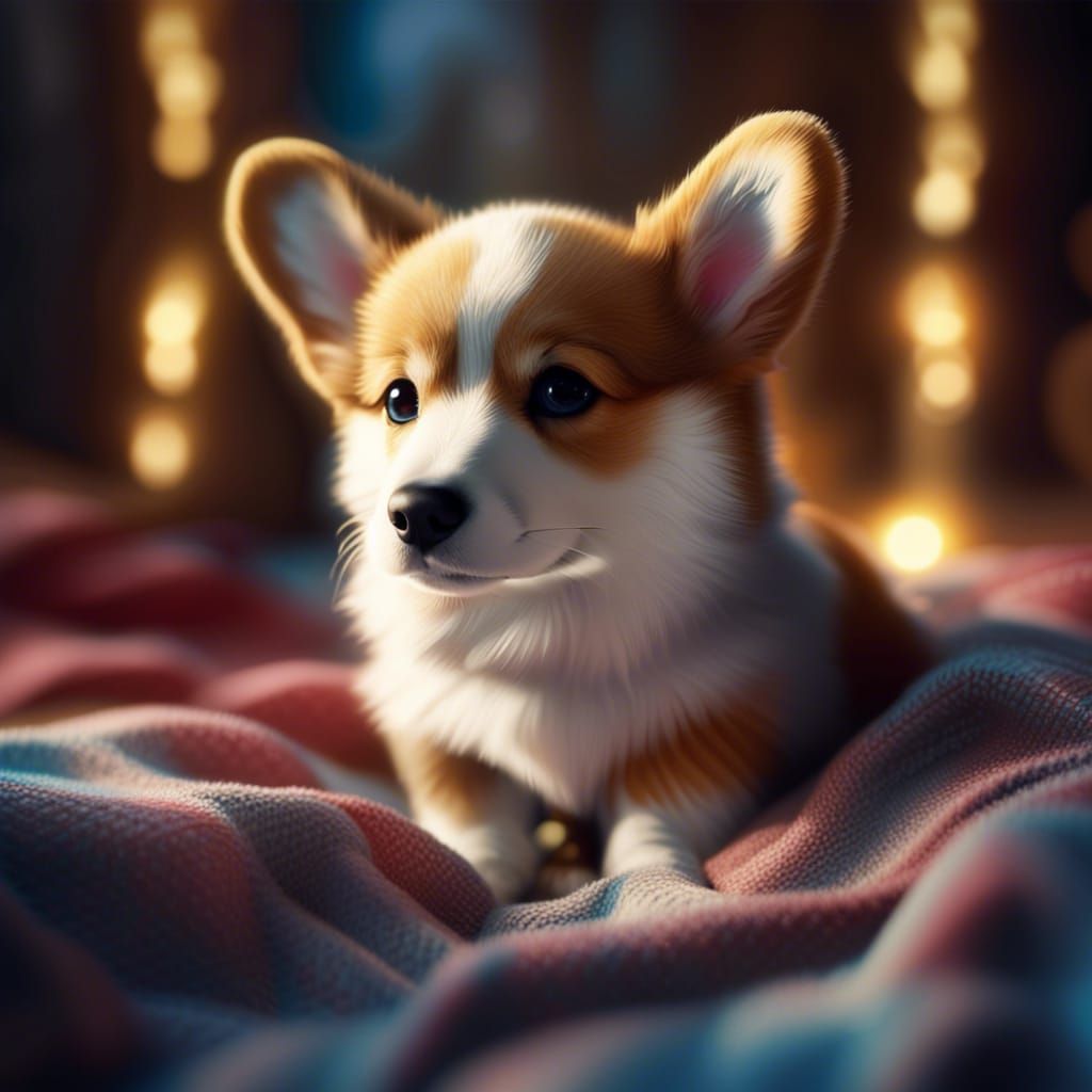 Corgi pup - AI Generated Artwork - NightCafe Creator