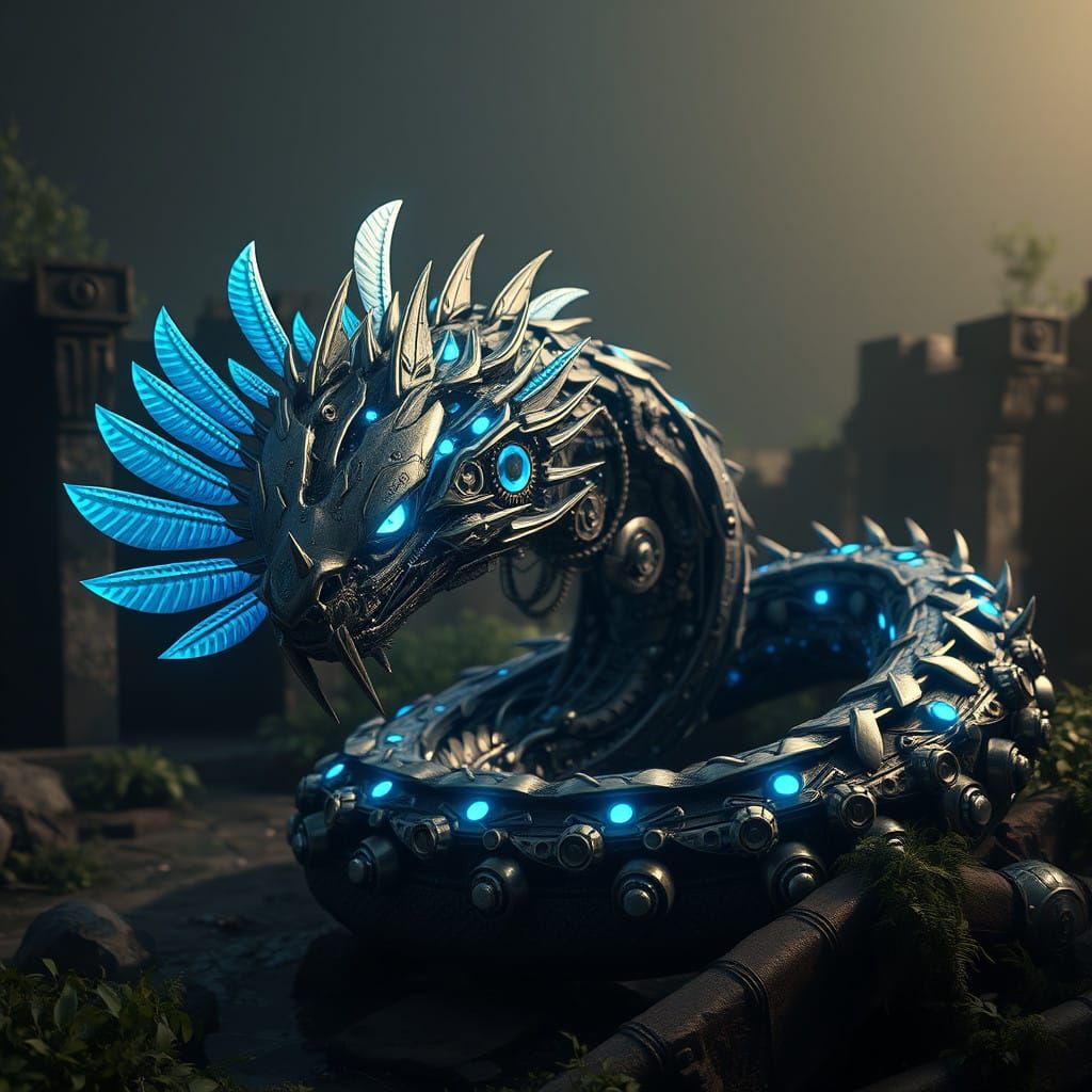 Mechanical Feathered Serpent🐍⚡ - Mechanical Feathered Serpe...