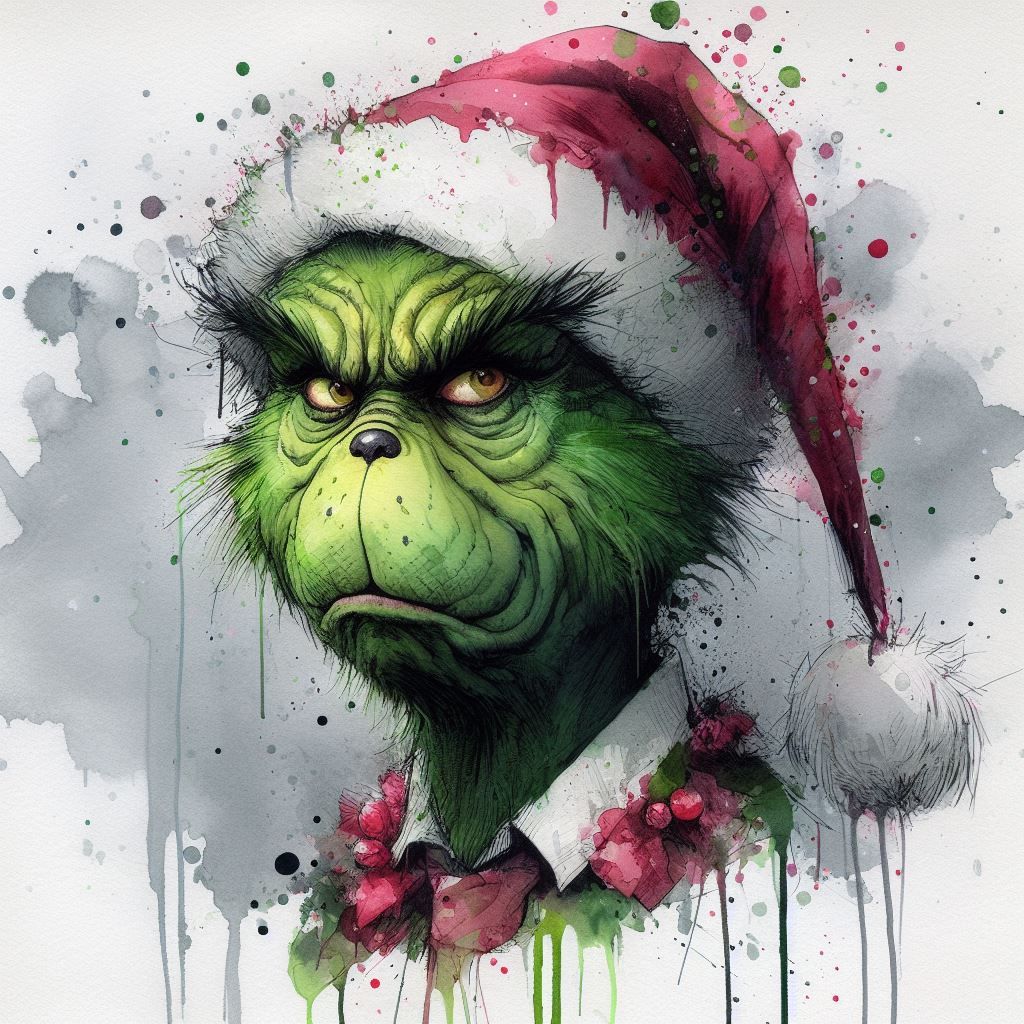 The Grinch - Portrait 2 - AI Generated Artwork - NightCafe Creator