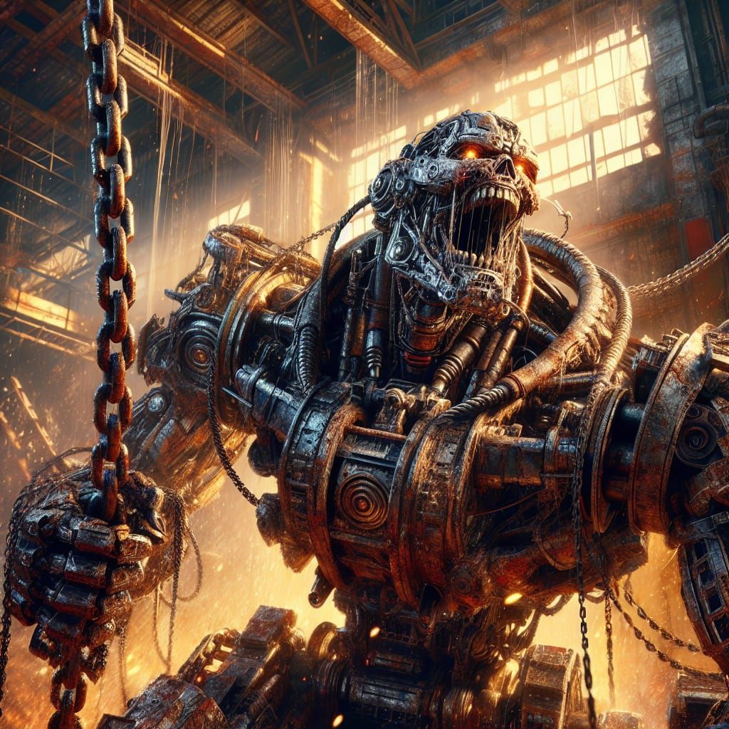 mechanized terror - Cybernetic Horror Unleashed in Abandoned...