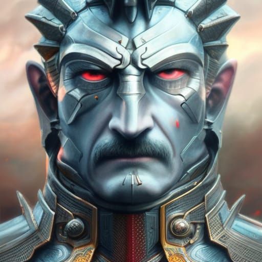 ::high gothic knight:: ::ruby red eyes:: portrait head and shoulders ...