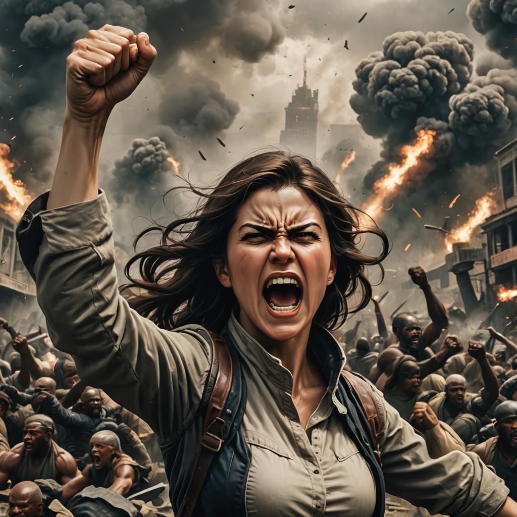 Revolutionary anger - AI Generated Artwork - NightCafe Creator