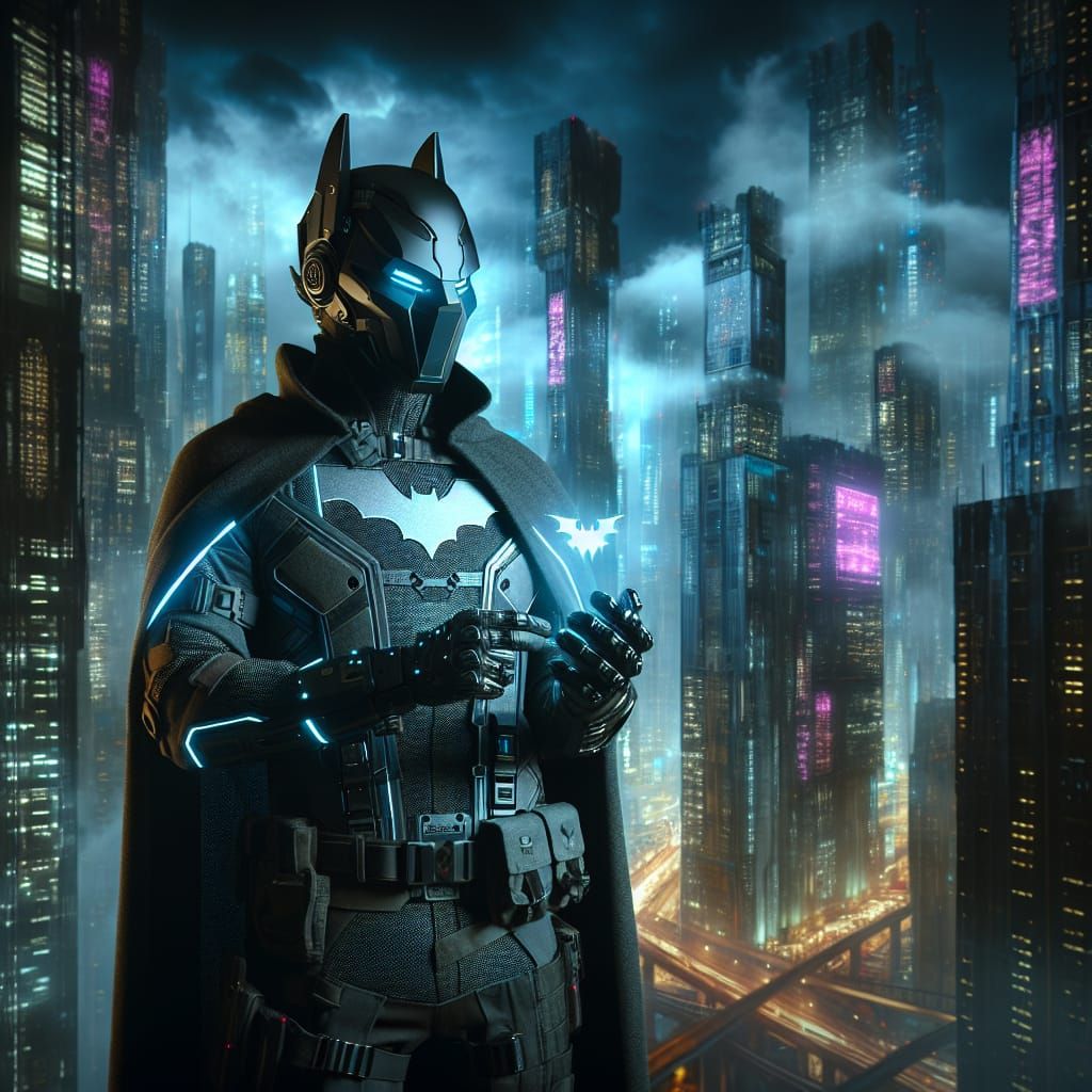 Cyberpunk Sigma Batman - AI Generated Artwork - NightCafe Creator