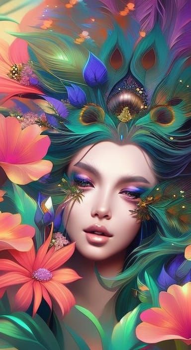 Portrait of a Beautiful Goddess - AI Generated Artwork - NightCafe Creator