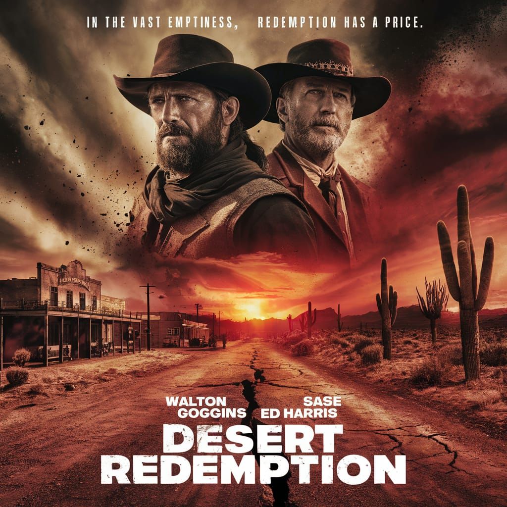 Movie Poster: Desert Redemption 1 - AI Generated Artwork - NightCafe ...