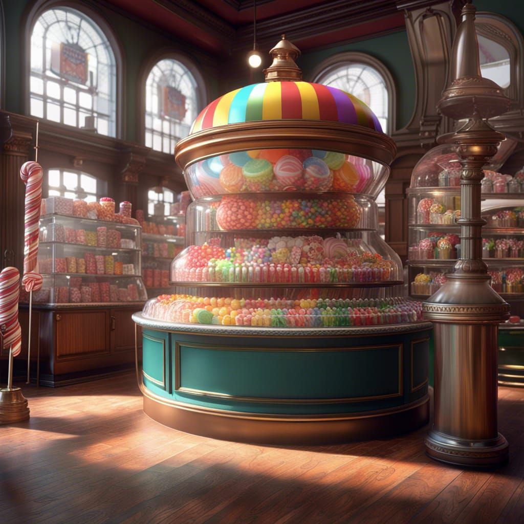Old fashioned candy store - AI Generated Artwork - NightCafe Creator