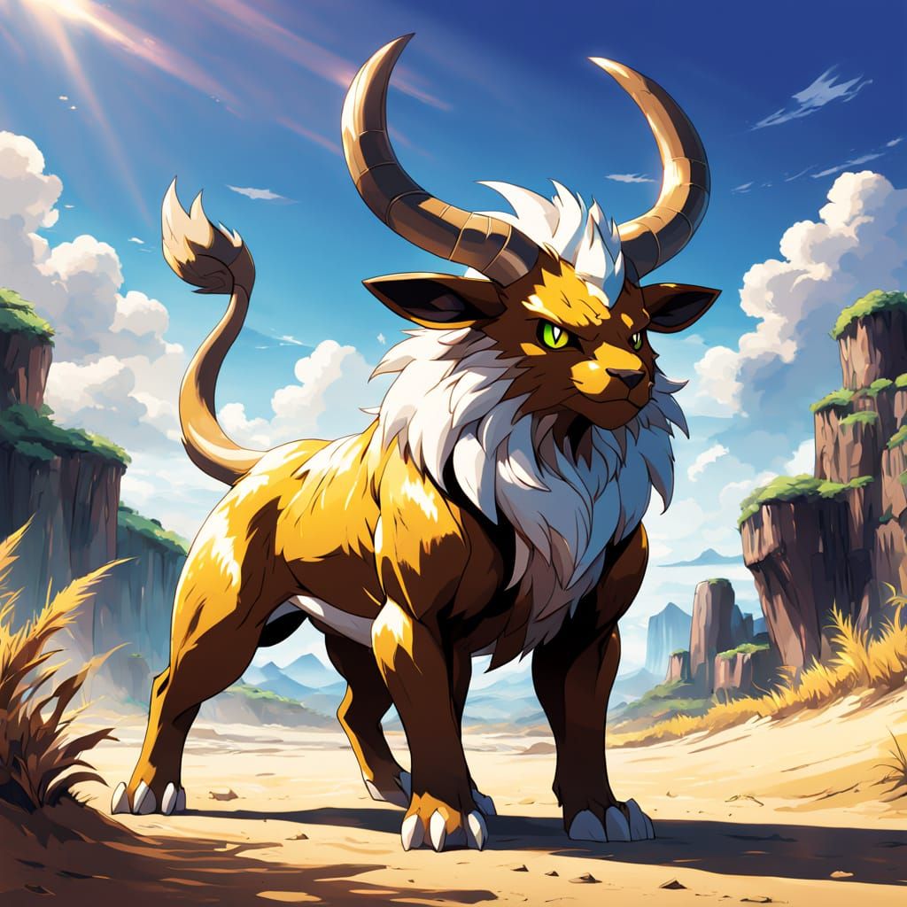 Majestic Normal Fakemon with Regal Aura - AI Art