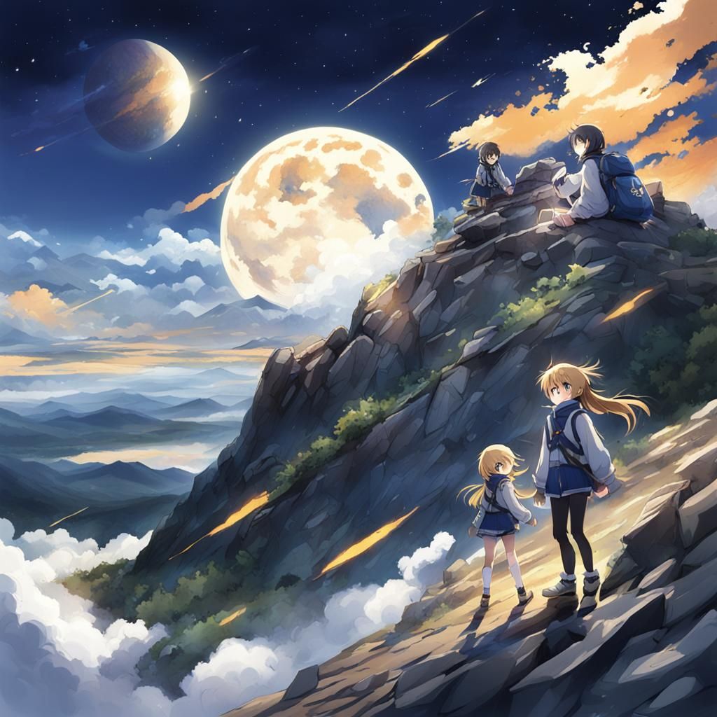 Sibling Adventure to go on mount Megantic to see the eclispe by artist ...