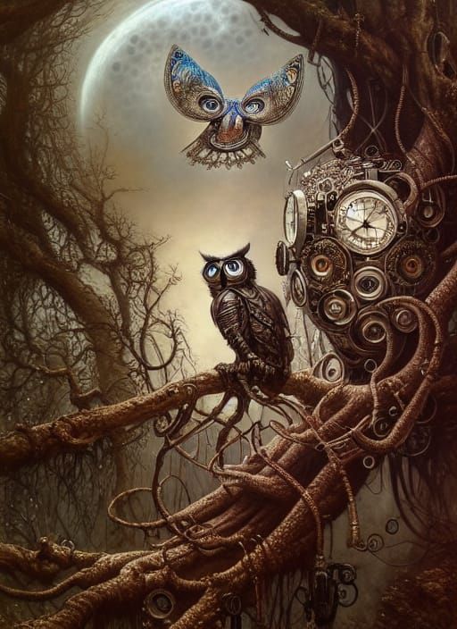 Clockwork World: Moths' Wings - AI Generated Artwork - NightCafe Creator