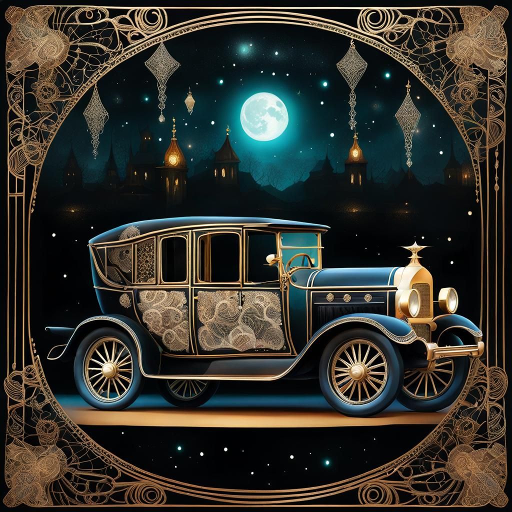Lace Car - AI Generated Artwork - NightCafe Creator