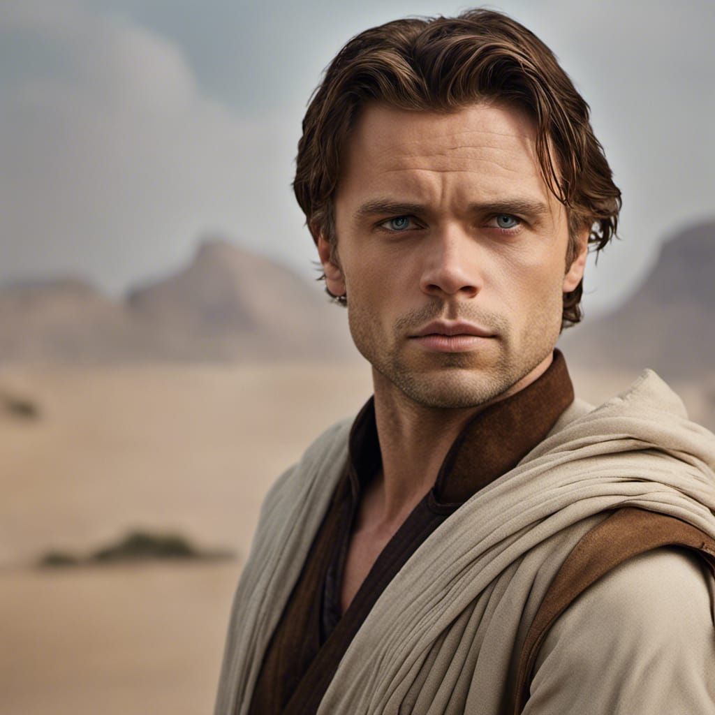 Sebastian Stan as Luke Skywalker - AI Generated Artwork - NightCafe Creator