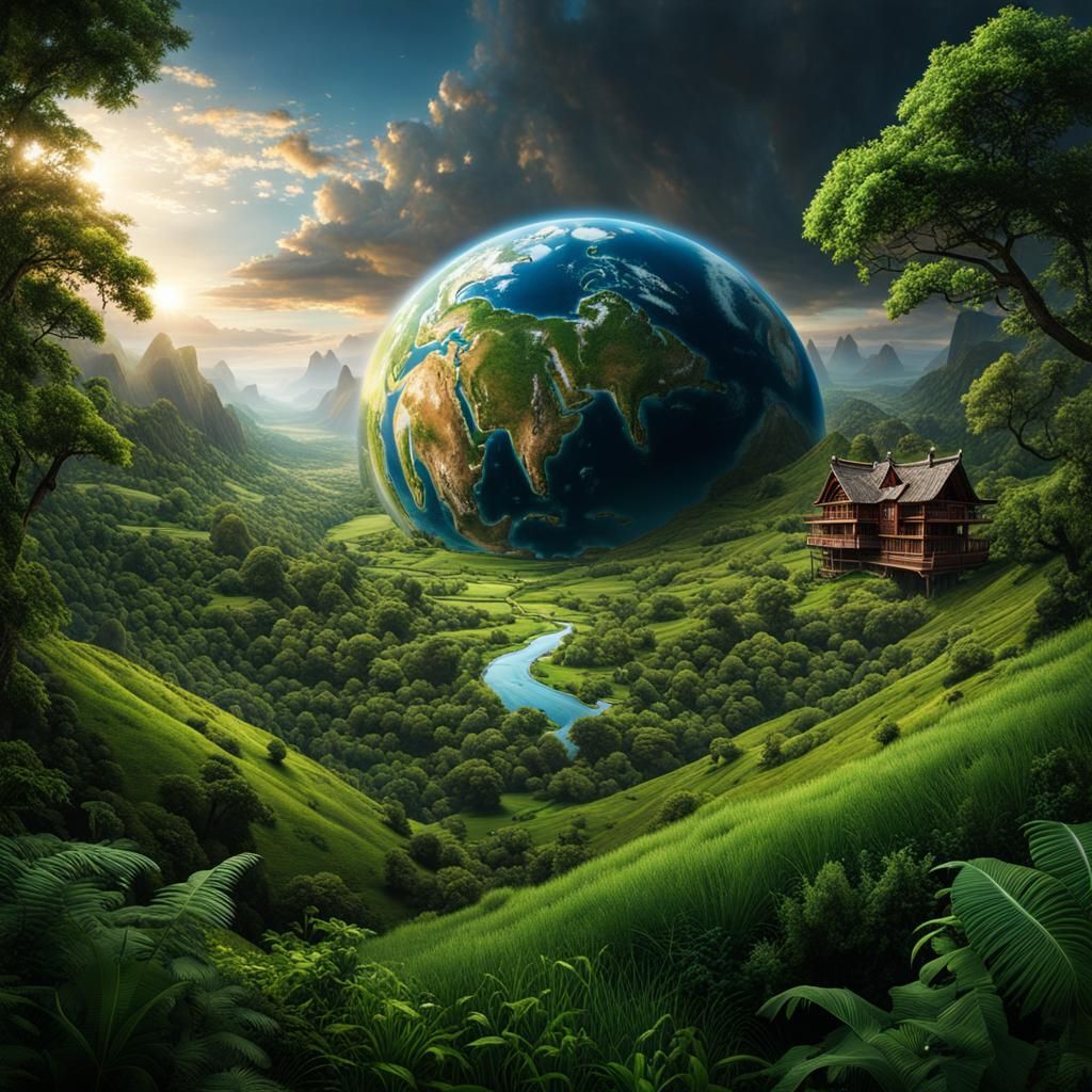 One Earth, One Home - AI Generated Artwork - NightCafe Creator