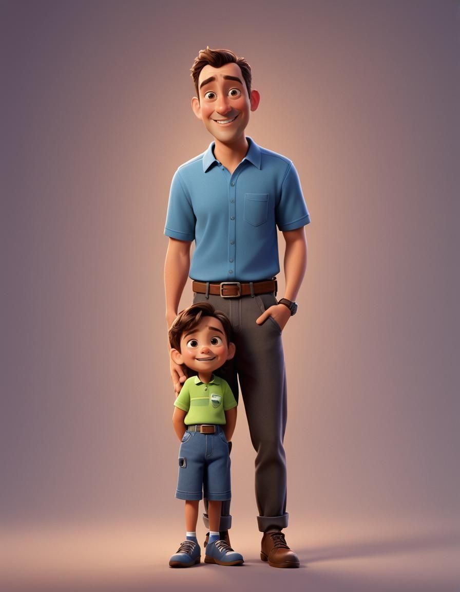 child and father - AI Generated Artwork - NightCafe Creator