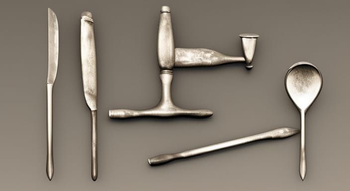 Five iron objects - AI Generated Artwork - NightCafe Creator