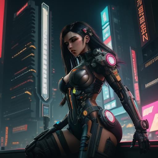 Cyborg City - AI Generated Artwork - NightCafe Creator