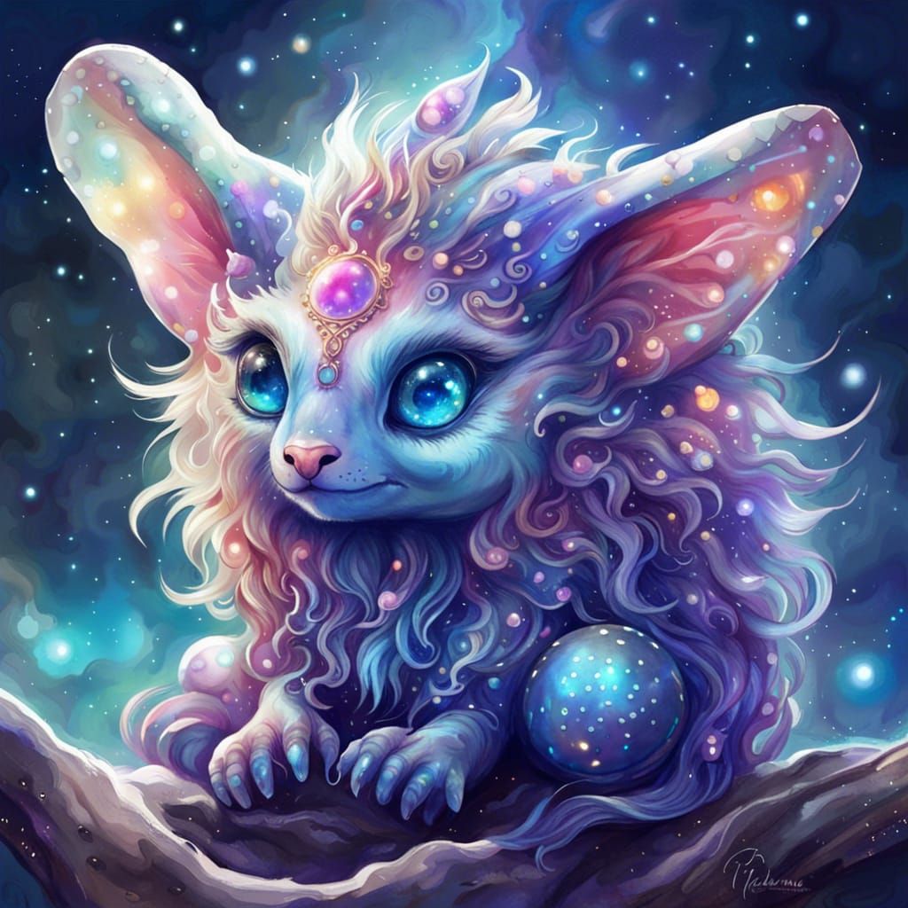 Victoria Francis a cute cosmic creature. Fantasy. Magic. - AI Generated ...
