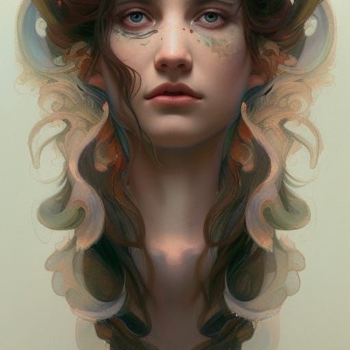 Vitruvian Brushstroke - AI Generated Artwork - NightCafe Creator