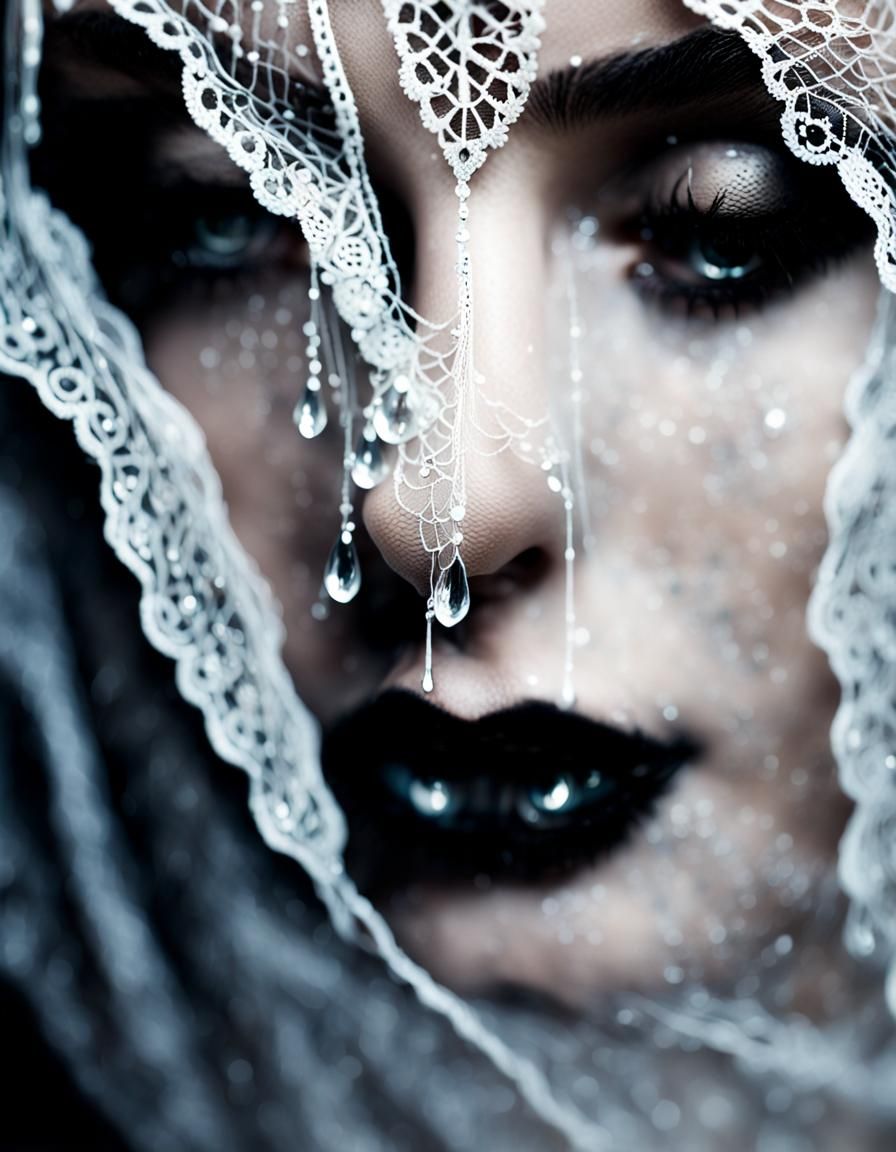 Lacy Tears - AI Generated Artwork - NightCafe Creator