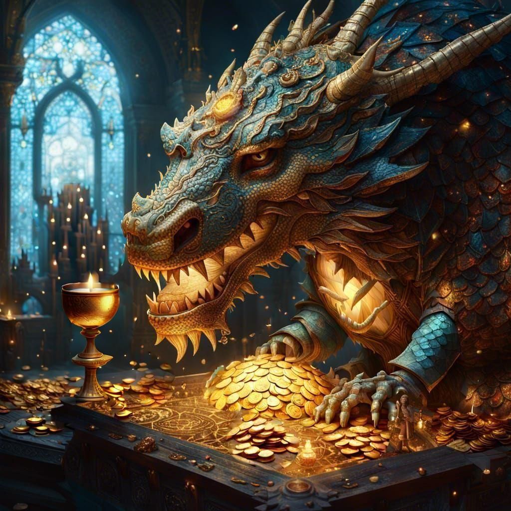 The Guardian of the Golden Hoard - AI Generated Artwork - NightCafe Creator