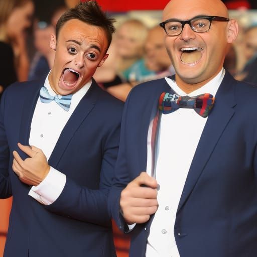 Tom Daley screaming with Greg Wallace - AI Generated Artwork ...