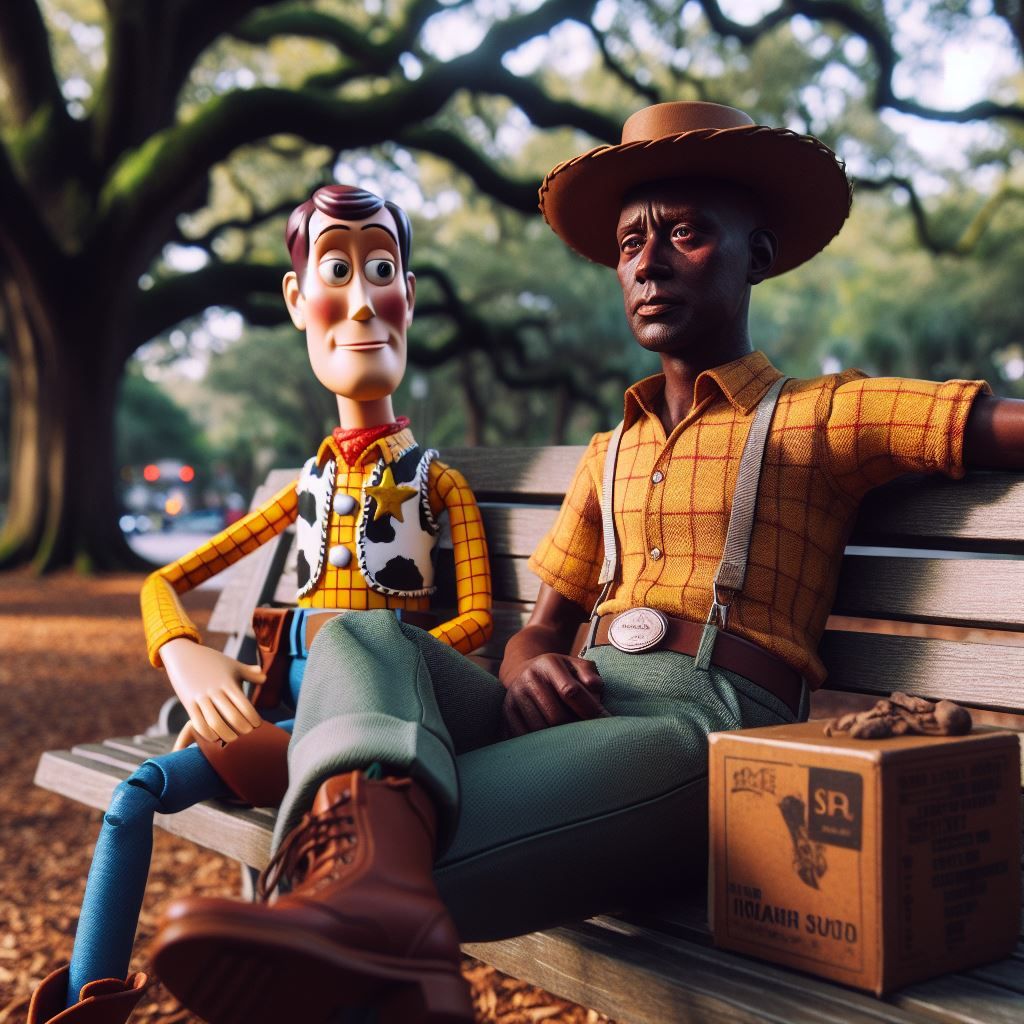 Woody and Black Woody - AI Generated Artwork - NightCafe Creator