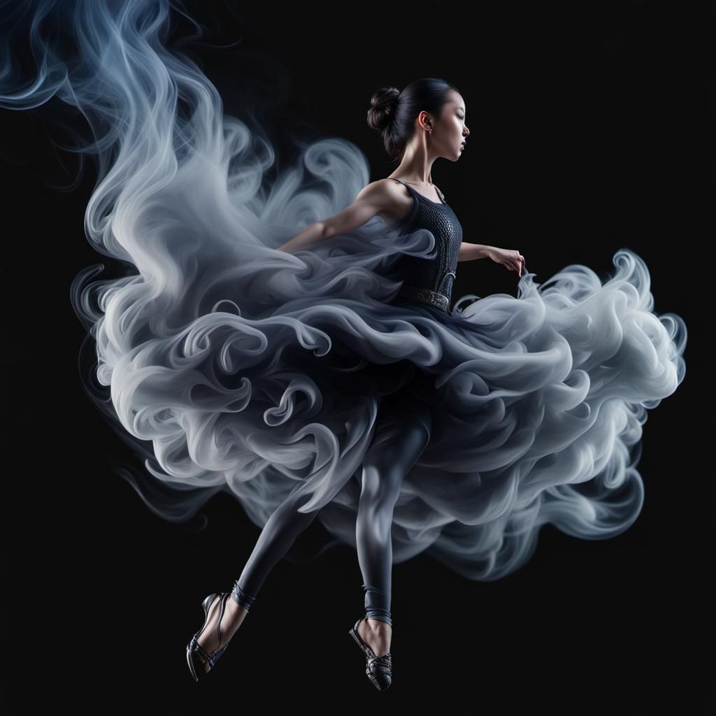 Smoke Dancer v1 - AI Generated Artwork - NightCafe Creator