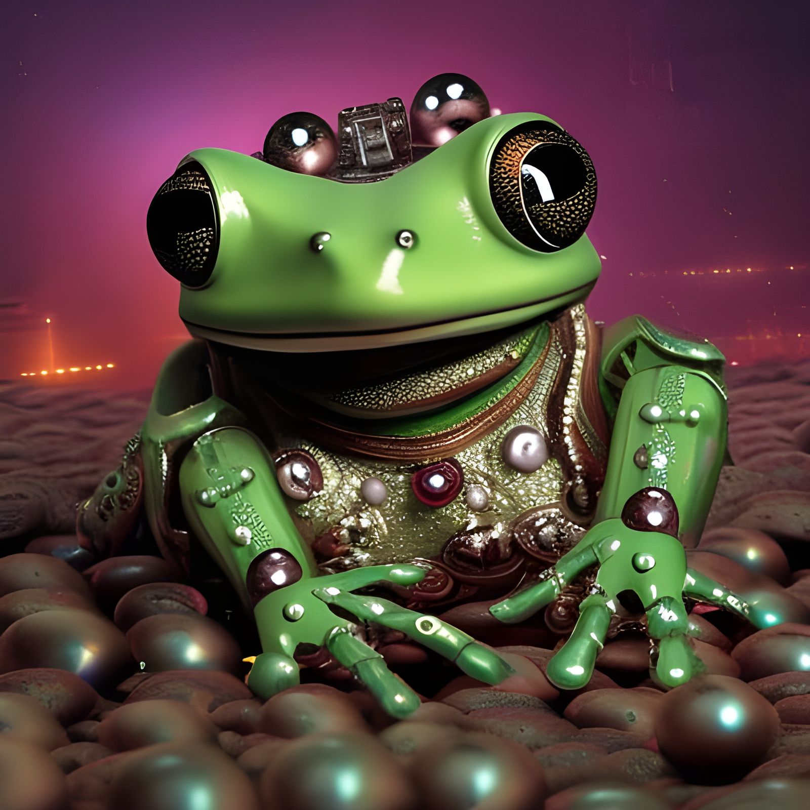Frog robot II - AI Generated Artwork - NightCafe Creator