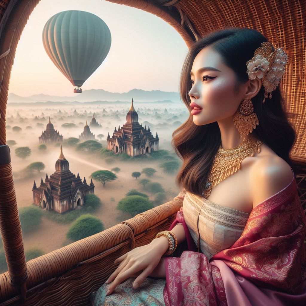 Bagan, Mandalay Region, Myanmar - AI Generated Artwork - NightCafe Creator