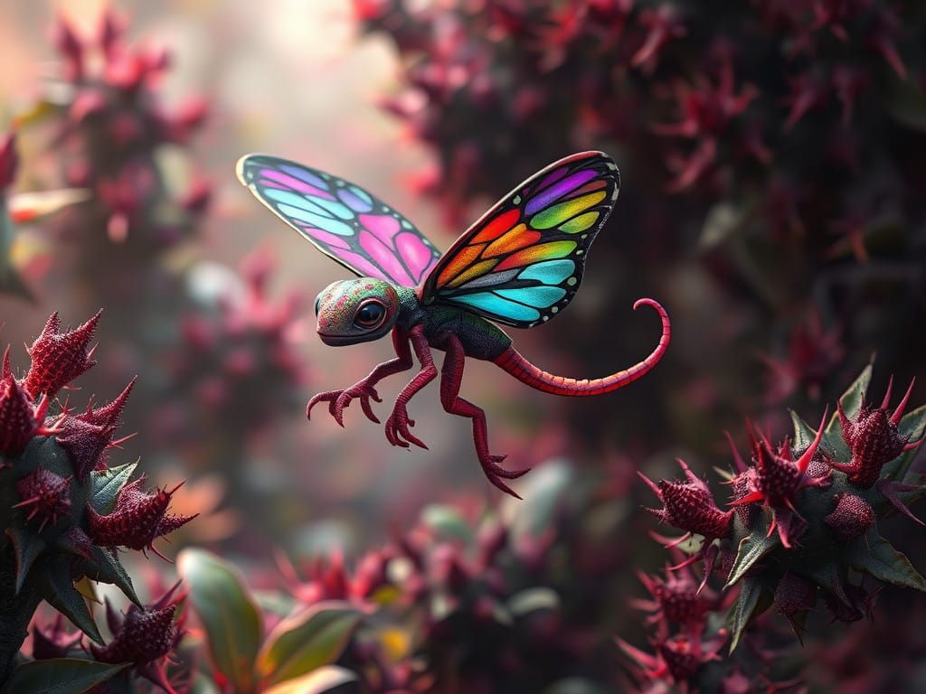 Alien Jungle Explorer in Vibrant Color - AI Art