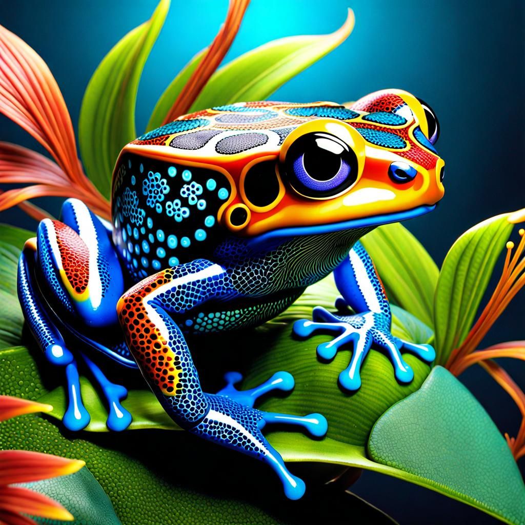 Poison Dart Frog 🐸 - AI Generated Artwork - NightCafe Creator