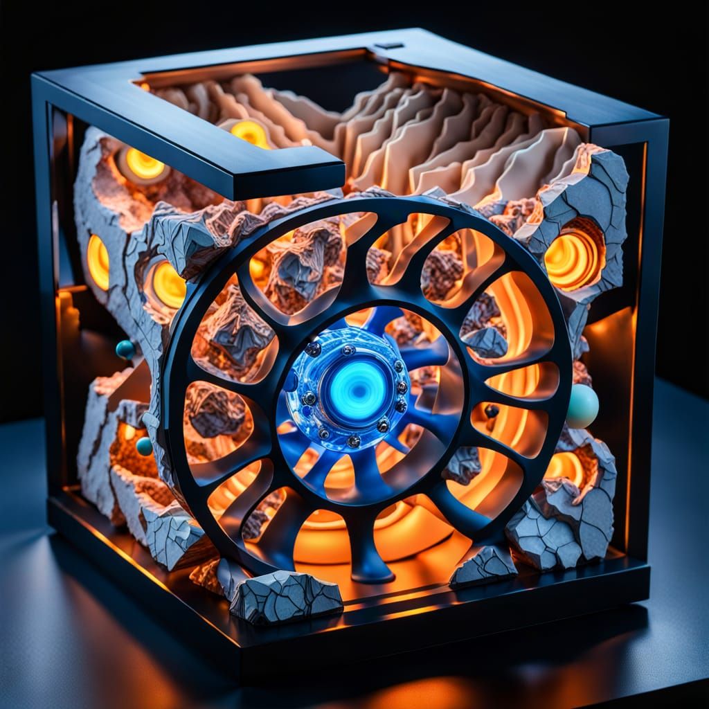 3 Dimensional Alien Sediment Sculpture III - AI Generated Artwork ...