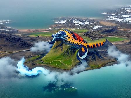 Iceland dragon - AI Generated Artwork - NightCafe Creator