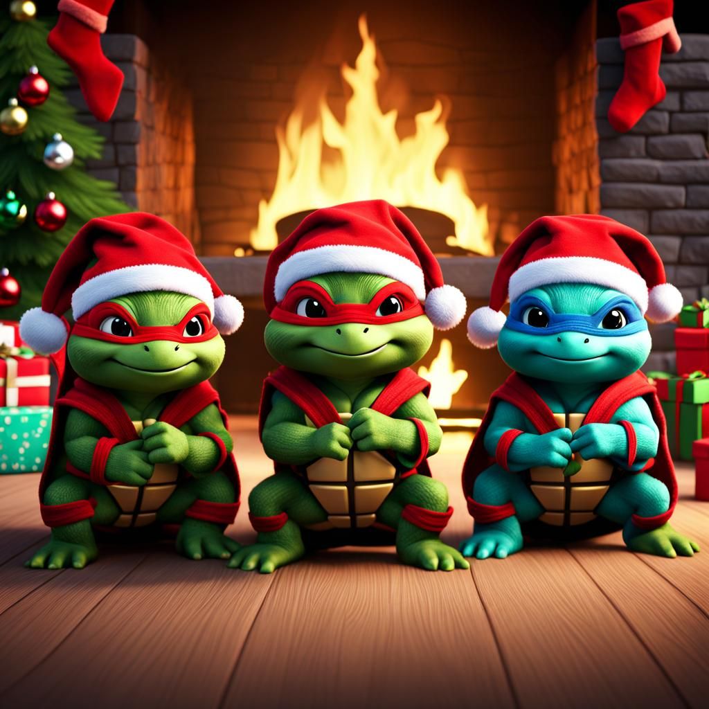 Baby Ninja Turtles - AI Generated Artwork - NightCafe Creator