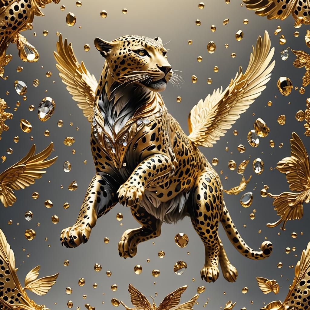 Leopard angel - AI Generated Artwork - NightCafe Creator