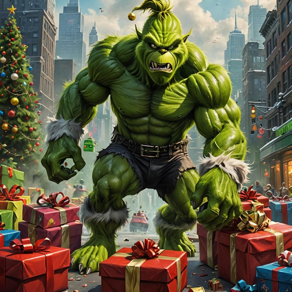 "The Incredible Grinch" - AI Generated Artwork - NightCafe Creator