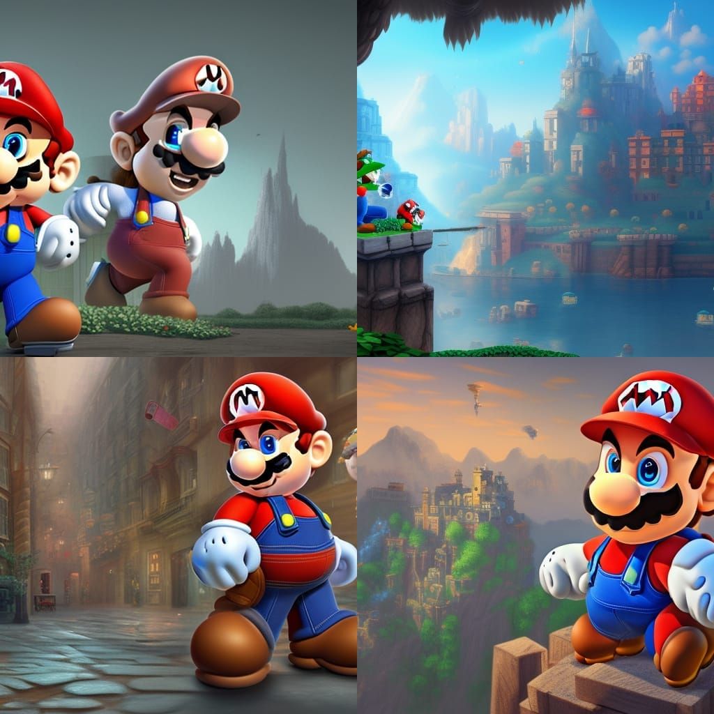 Super Mario Reimagined - AI Generated Artwork - NightCafe Creator