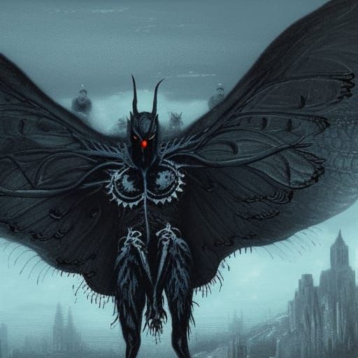 Rudolph the Mothman - AI Generated Artwork - NightCafe Creator